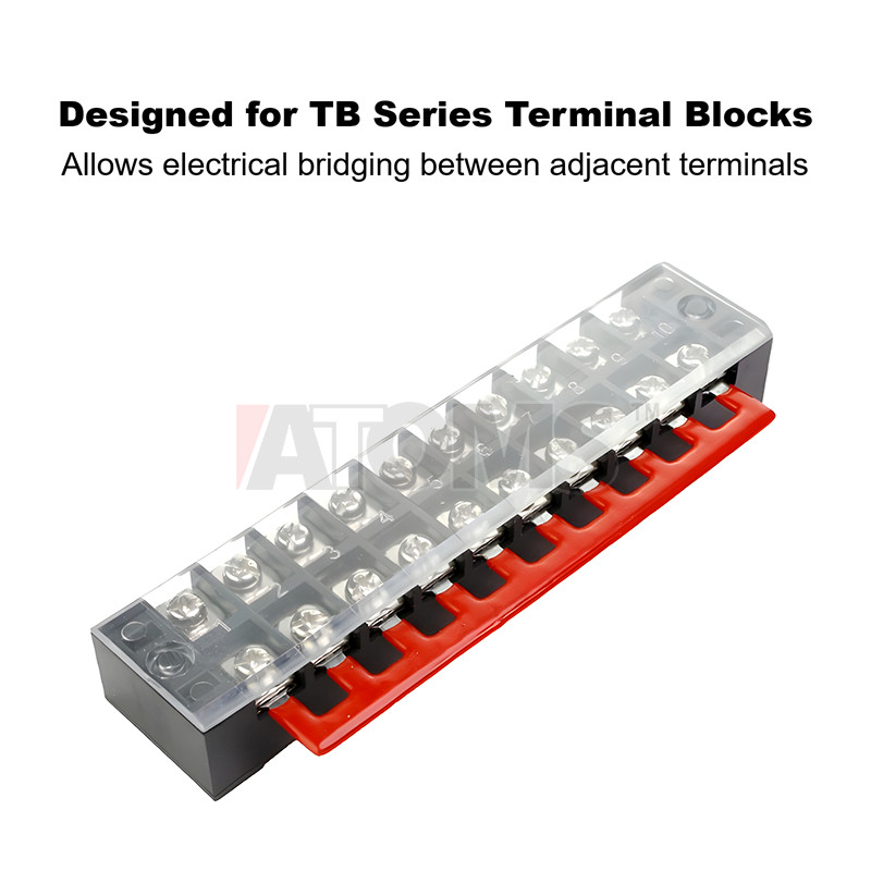 ATOMS TB-YF Insulated Y Jumper Link for TB Series Terminal Block 15A ...