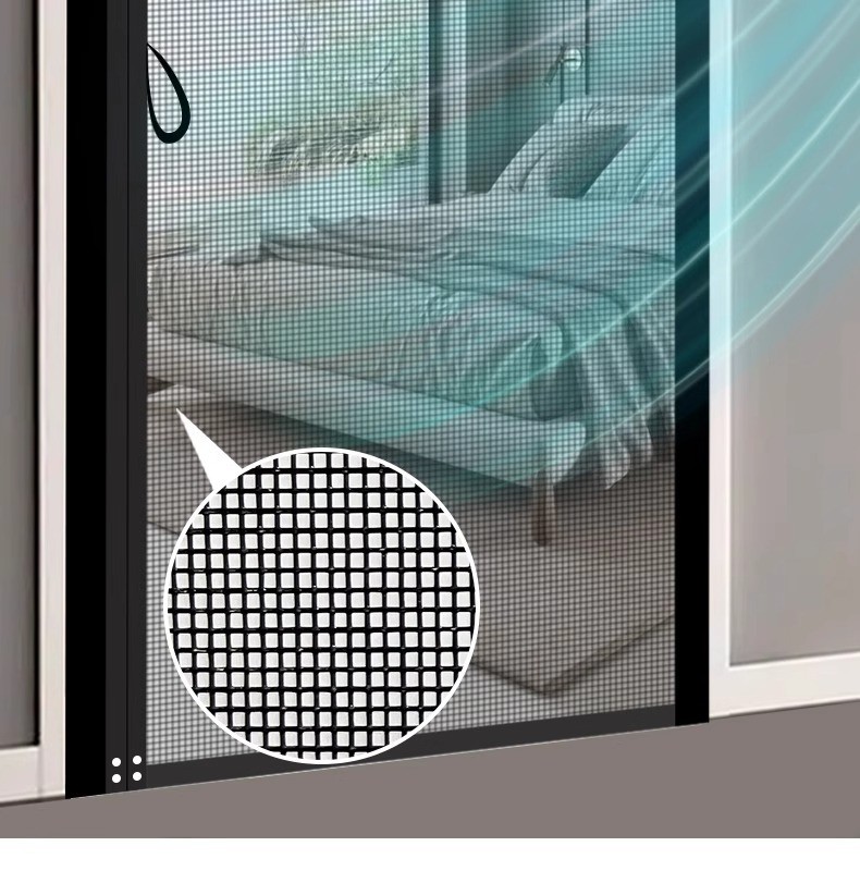 YoCiao Magnetic Screen Door – Track Sliding Mosquito Net Partition ...