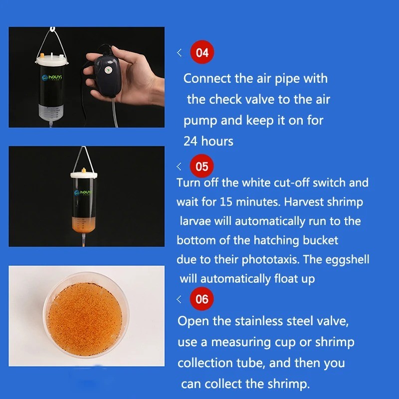 18 IN 1 BBS Hatchery Tool with Pump Aquarium Brine Shrimp Eggs Artemia ...