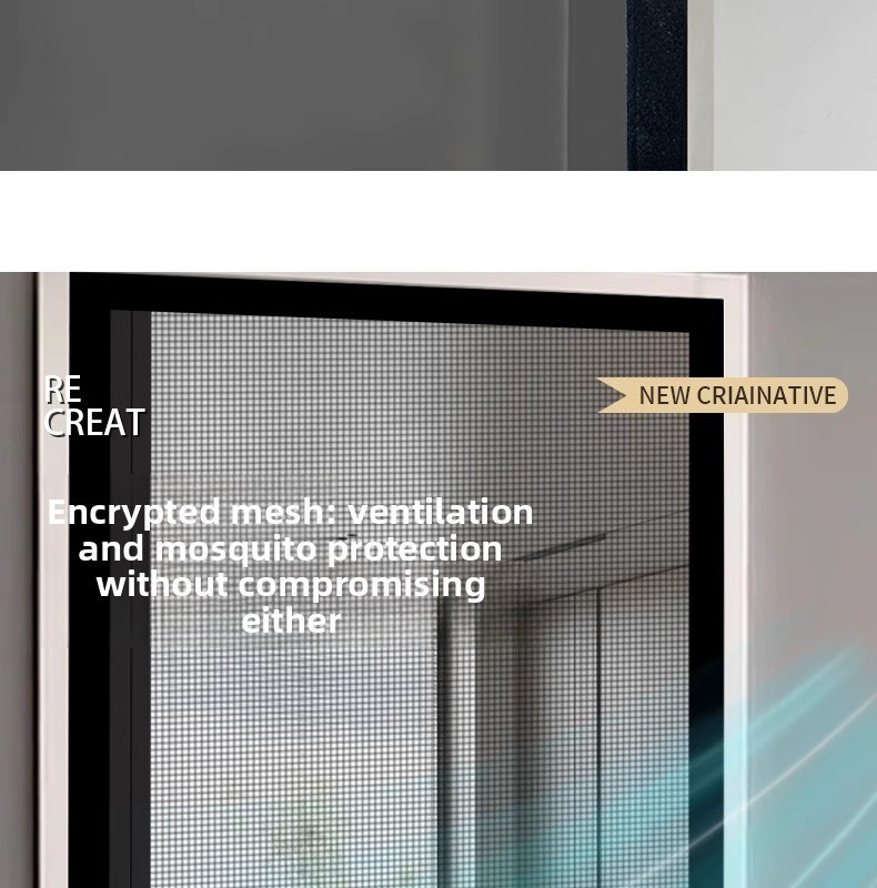 YoCiao Magnetic Screen Door – Track Sliding Mosquito Net Partition ...
