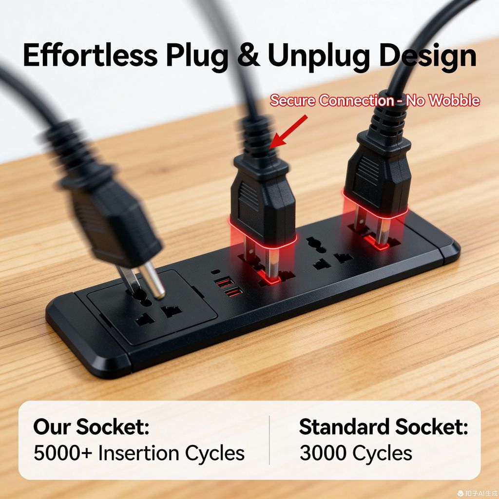 FUNAYA Universal Double-sided Desktop Embedded Socket with MK SG MY UK ...