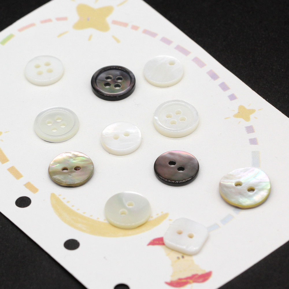 9/10/15/20/25mm Nature Shell Sewing Buttons for Clothes Women Shirt ...
