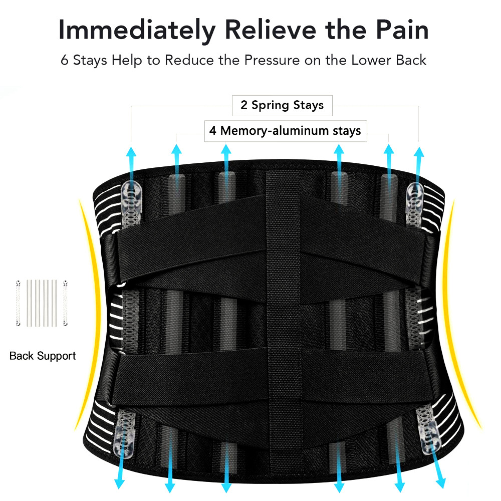 Adjustable Back Lumbar Support Belt Double Pull Medical Waist ...