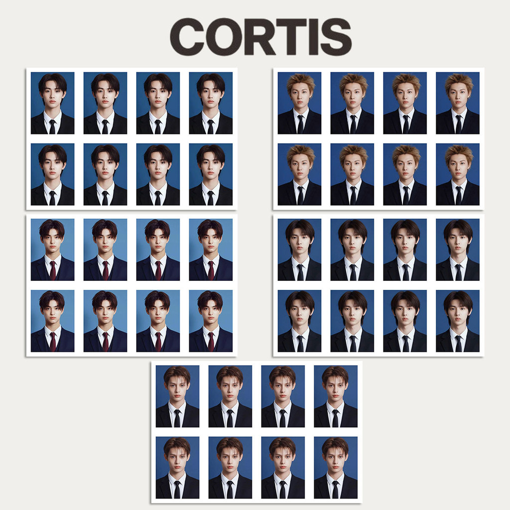 Kpop Idol CORTIS Suit ID Photo 1-Inch Photo COER Collection Passport ...