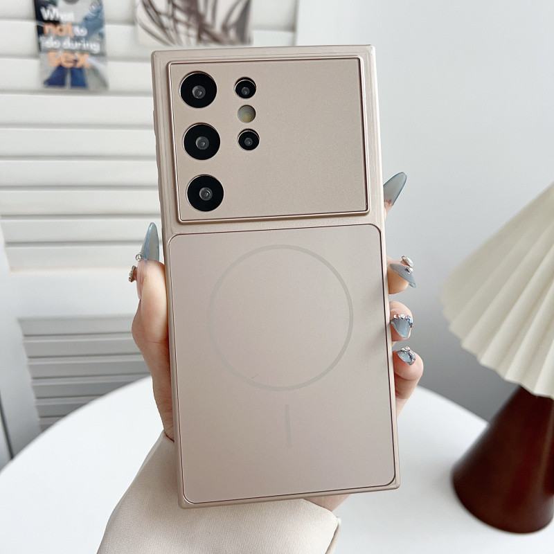 Large Window AG Nano Frosted Magnetic Phone Case For Samsung Galaxy S26 ...