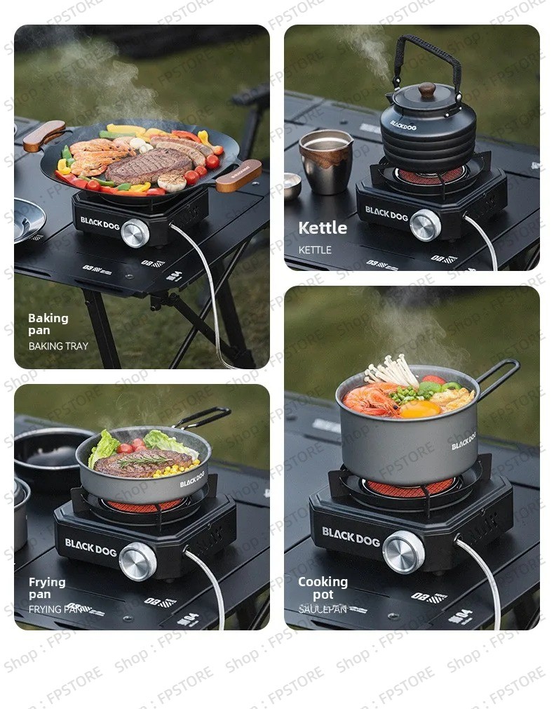 BLACKDOG Camping Stove Portable IGT Infrared Energy Saving Split Type ...