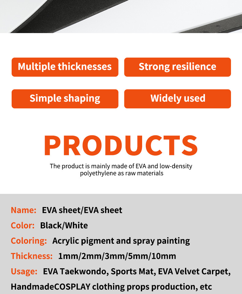 EVA Foam Sheet 38° 1/2/3/5/10mm Cosplay Prop Armor Helmet DIY Craft ...