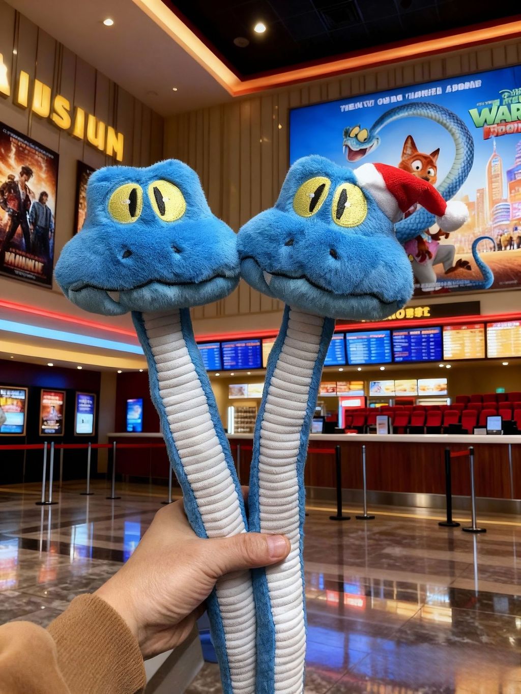 Gary Blue Snake Plush Toy with Bendable Body - Perfect Christmas Gift ...