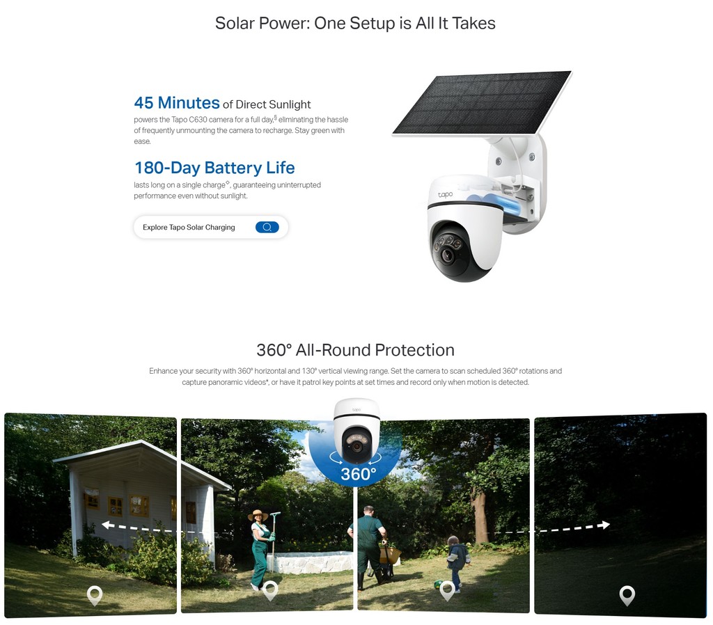TP-Link Tapo C630 KIT 3K 5MP Solar-Powered Security Camera Kit Camera ...