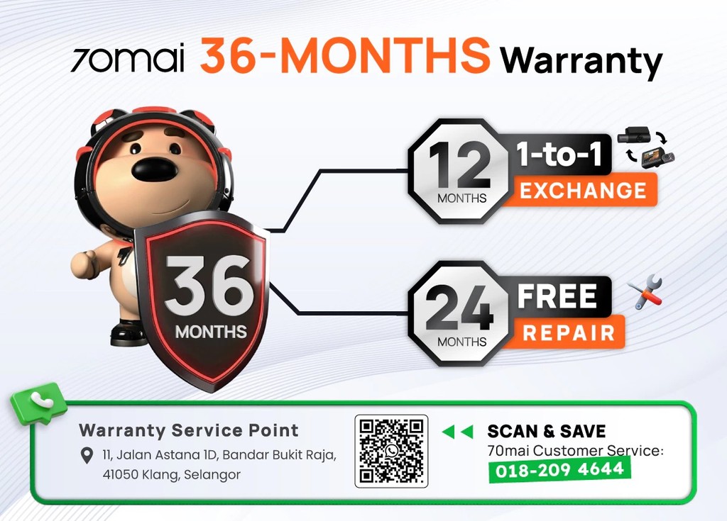 70mai T800 3 Channel Dashcam Dual 4K HDR 4G GPS Tracking Recorder AI ...