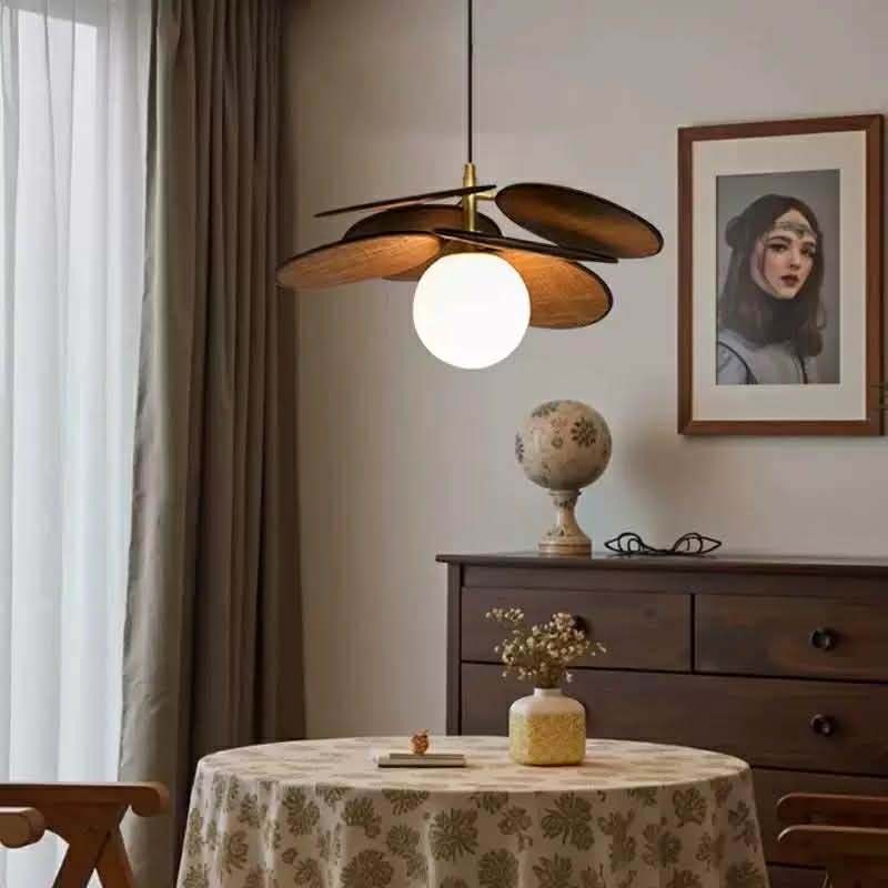 Retro Rattan Pendant Lamp Lampu Rotan Muji Pendant Light Rattan Lamp ...