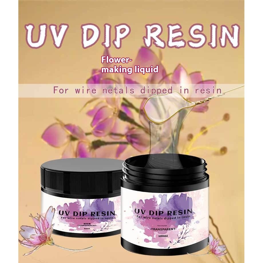 Caryon Uv Dip Resin 100ml/Uv Glue Clear Fast Cured/Epoxy Resin Crafting ...