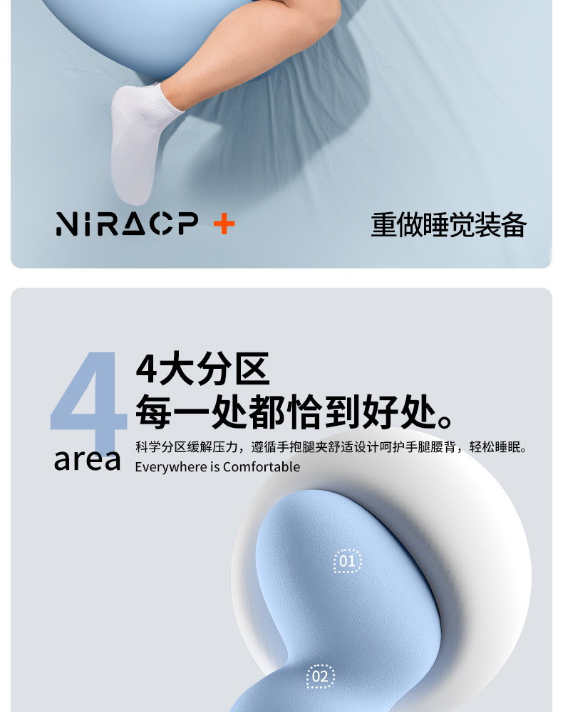 NeLar Full-Body Pillow-Universal Ergonomic Support for All Sleeping ...