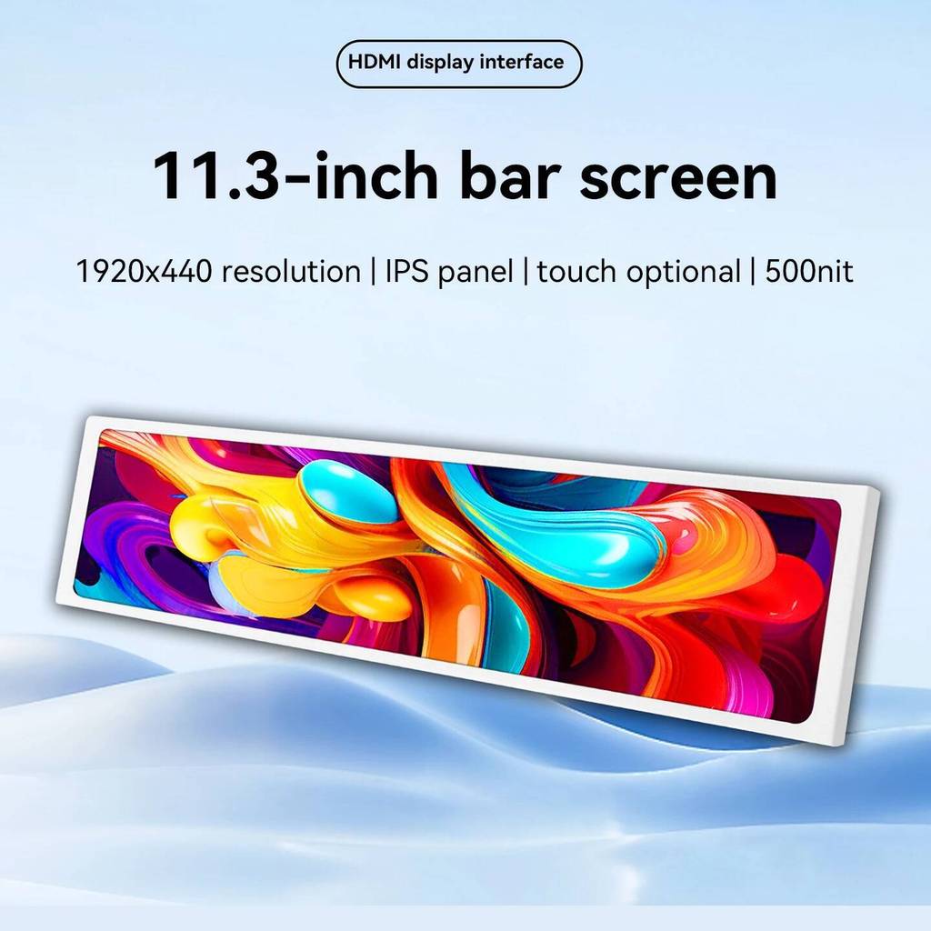 11.3 Inch Mini Portable Monitor IPS Long Screen VESA Compatible HDMI ...