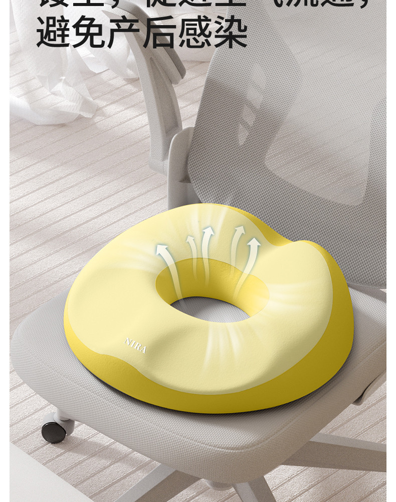 NeLar Memory Foam Coccyx Seat Cushion For Back Support 坐垫 尾骨垫 家居 办公室 ...