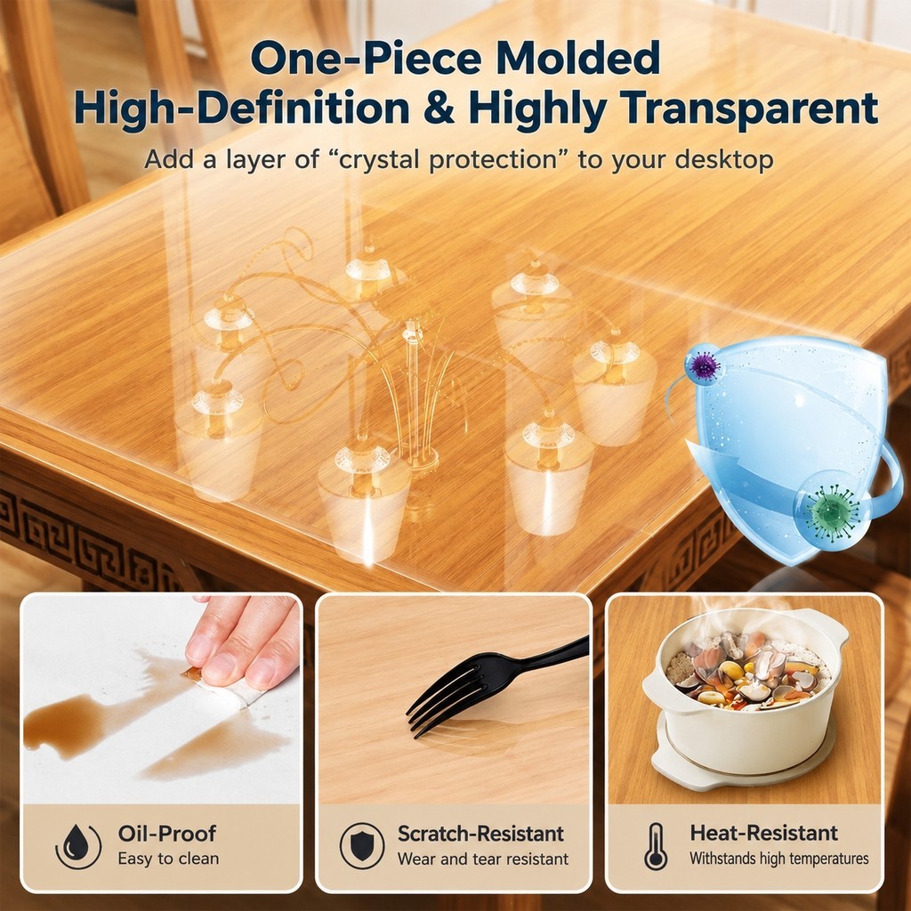 Transparent Table Protector Film Self Adhesive Heat Resistant ...