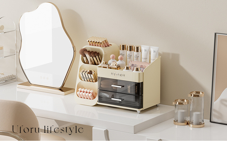 Cosmetic Storage Box Household Cosmetic Storage Cabinet Display Cabinet ...
