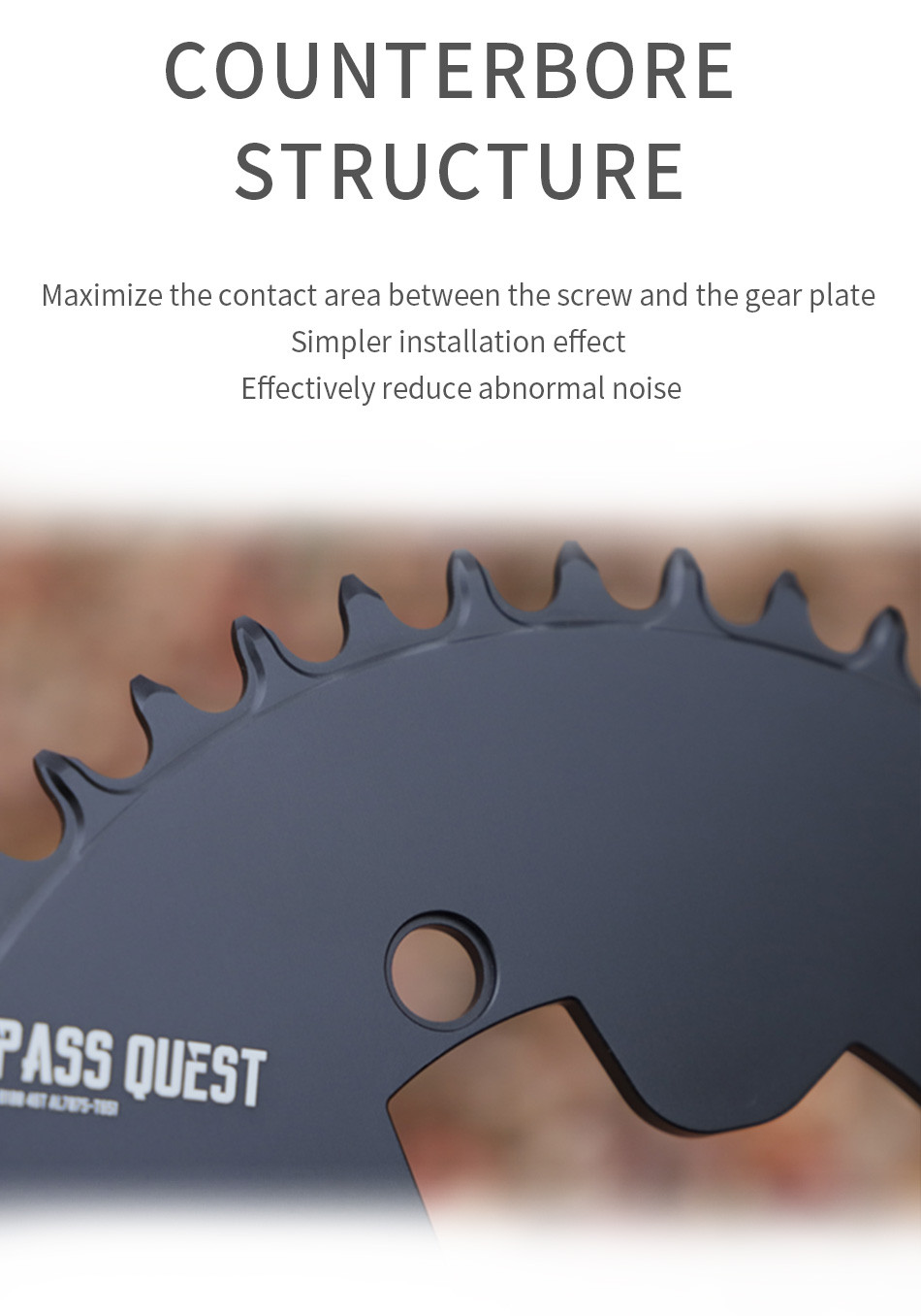 PASS QUEST Chainring for Shimano 105 R7000 110BCD 4-bolt AERO ...