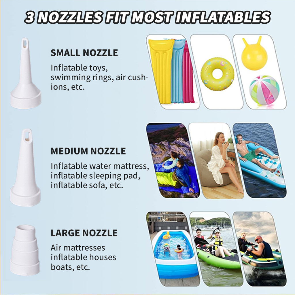 Multipurpose Electric Pumper 400L/min Air Inflation Pam Inflatable ...