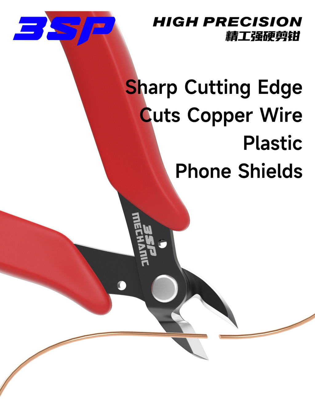 MECHANIC High Precision Diagonal Cutters 3SP Model Forged Steel Sharp ...