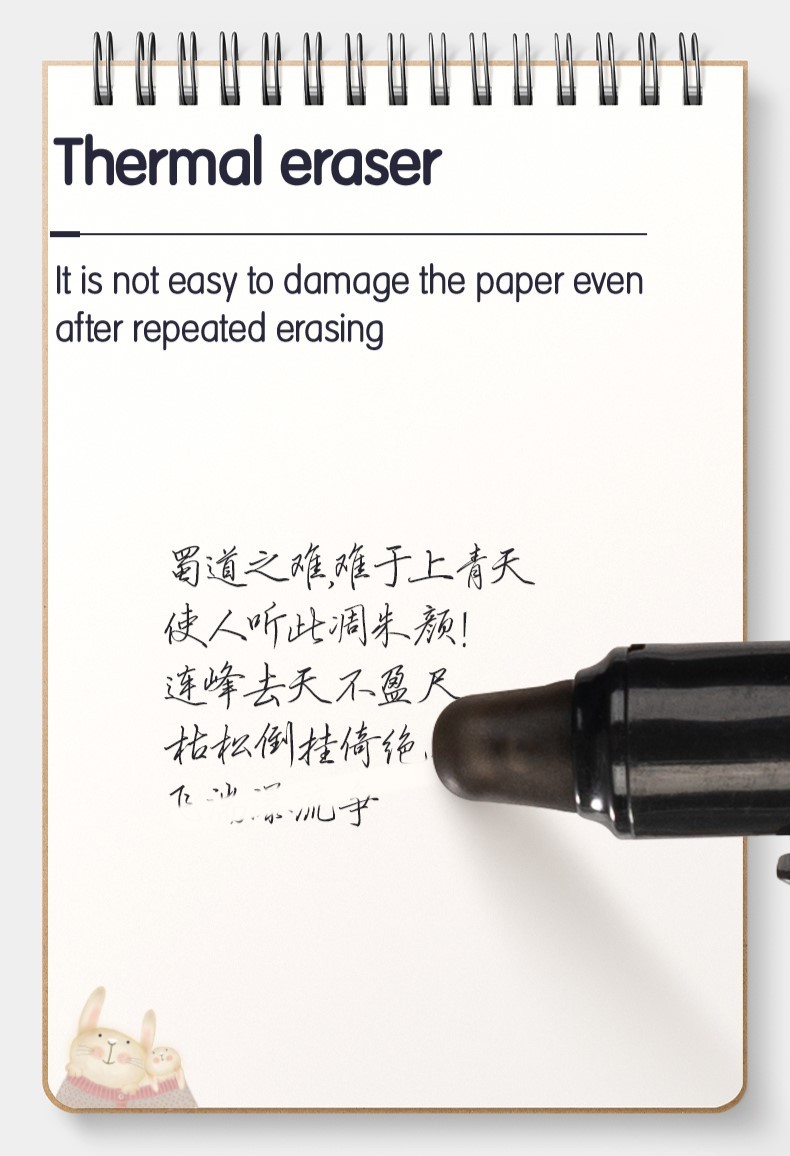 Deli Erasable Gel Pen 0.5mm Smooth Writing Clean Note for Student ...