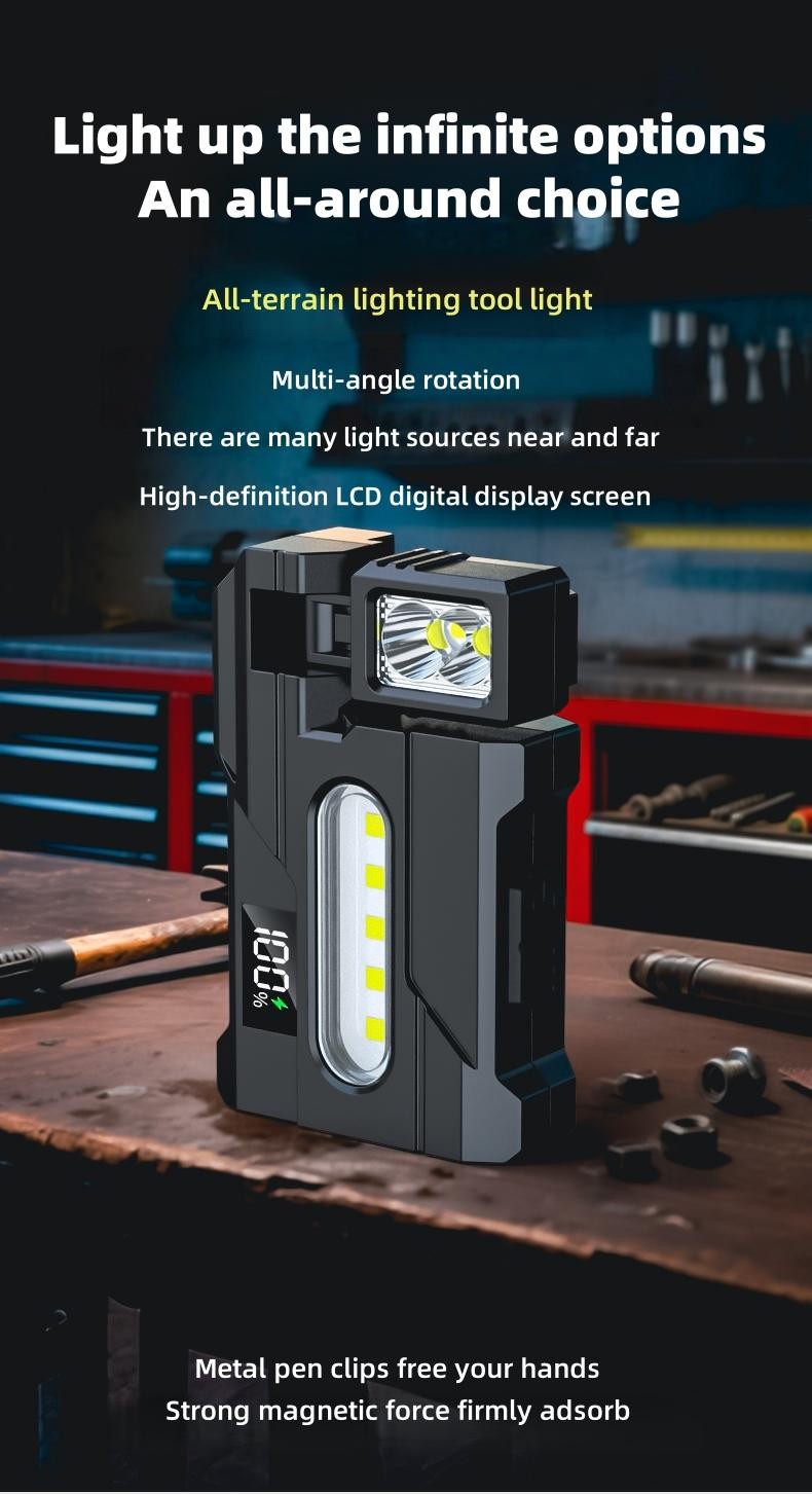 (COD) Ultra Bright Multi-functional EDC Work Light with Clip ...