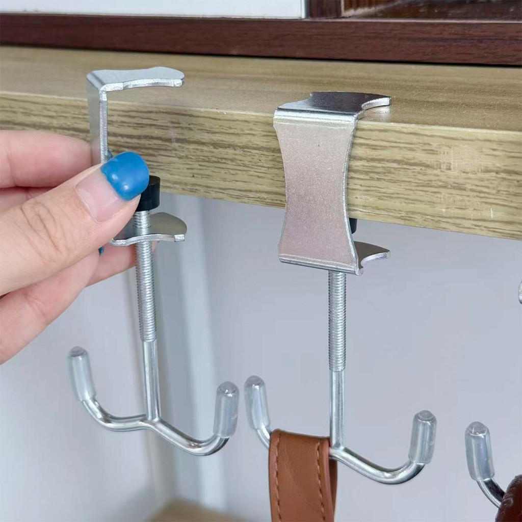 Non Drilling Double Head Table Edge Hook - Portable Movable Kitchen ...