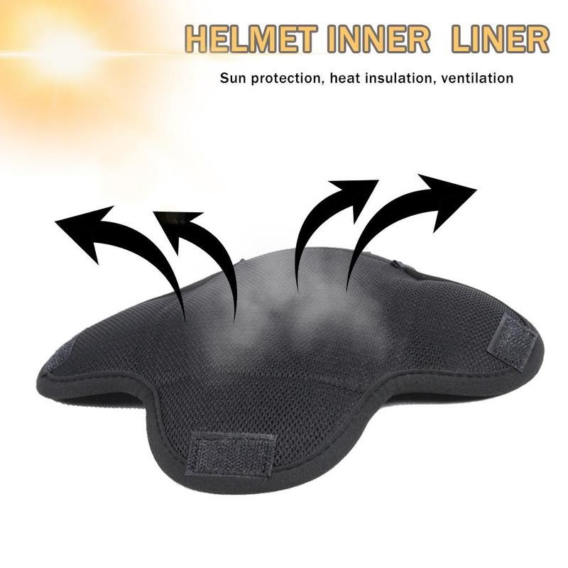 Motorcycle Helmet Padding, Sweat Absorbent Anti-Slip Inner Liner, Heat ...