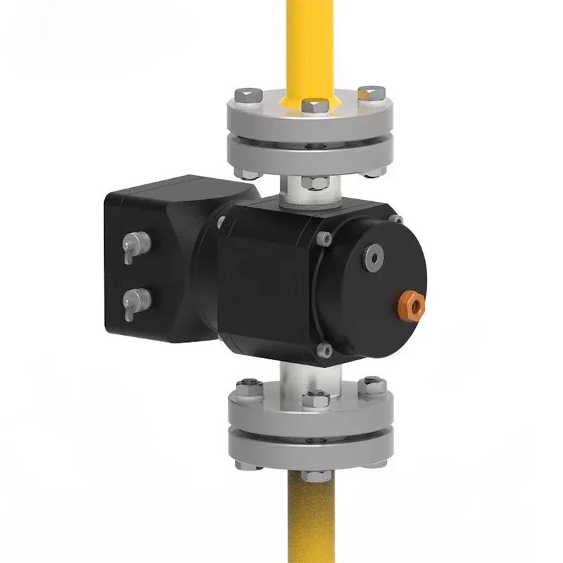 Ip65 Gas Roots Flow Meter Smart lp Digital Inline Roots Flowmeter Waist ...