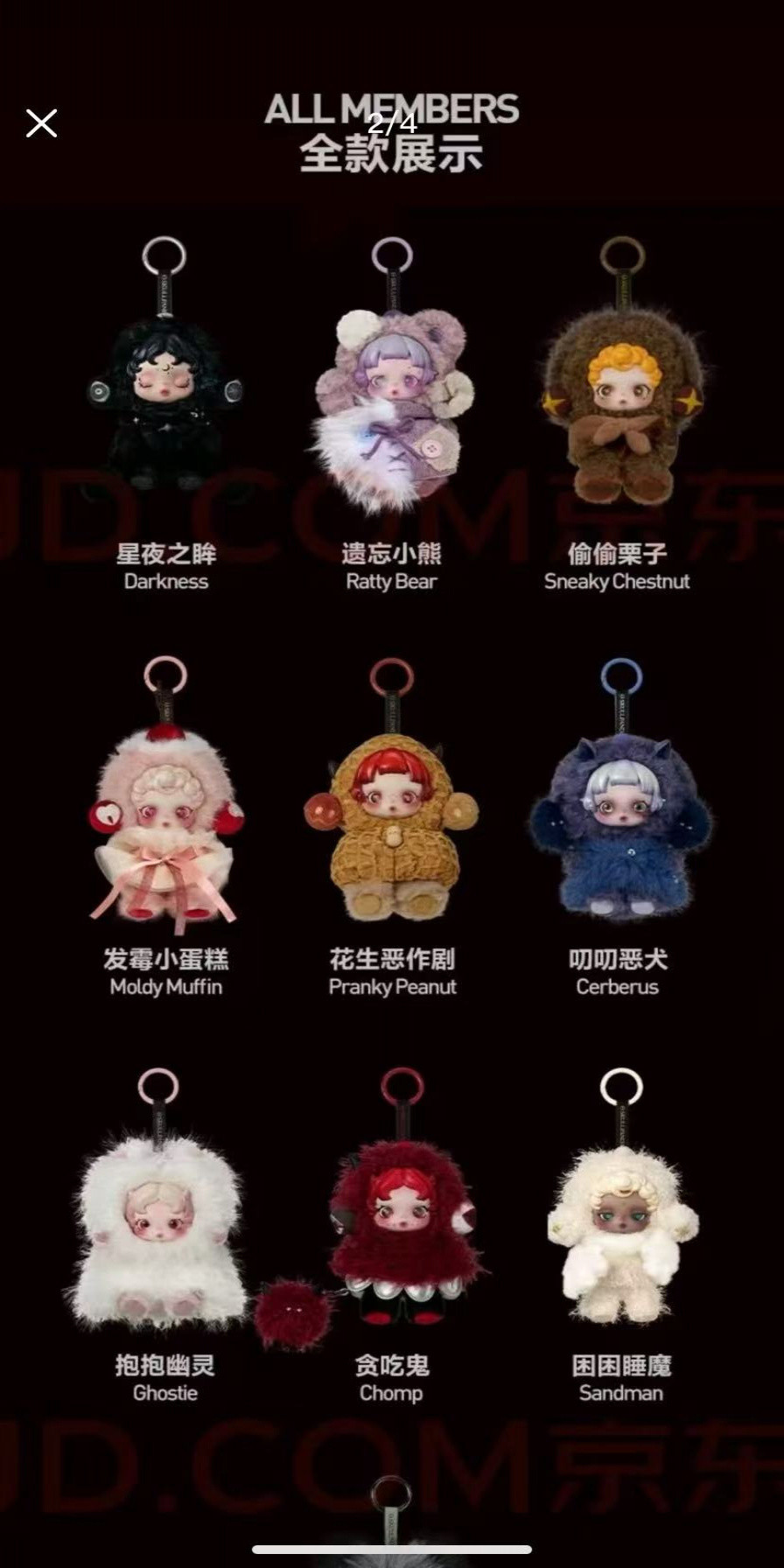 SKULLPANDA Sleepless Theater Series Plush Doll Pendant Blind Box Gift ...