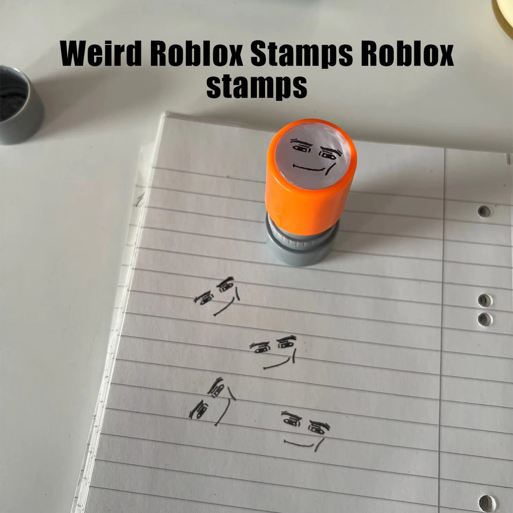 Roblox Expression Stamp Funny Self-Inking Stamp Practical Mark Seal Diy ...
