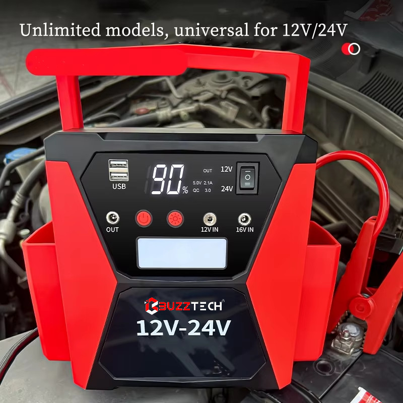 (BRAND NEW) RED TOMATO Heavy Duty 24V Diesel Lorry Jump Starter Car ...