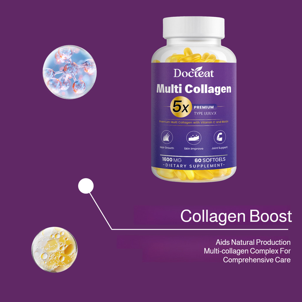 Daily joint care with collagen-enhancing soft capsules; multi-source ...