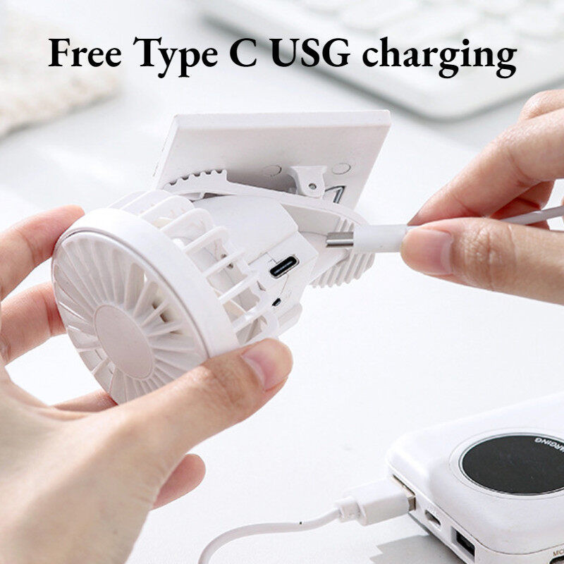 Mini Solar Cap Fan USB Rechargeable Portable Cap Clip Fan Outdoor ...