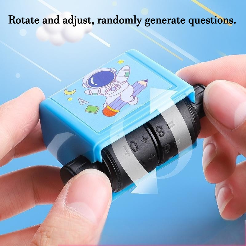 Math Roller Stamp Reusable Kids Addition Subtraction Test Practice ...