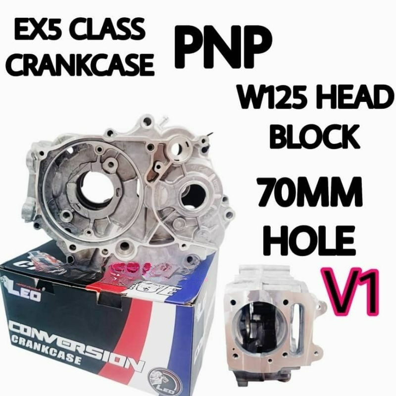 LEO EX5 CLASS 1 EX5 DREAM WAVE100 CRANKCASE PNP WAVE125 HEAD BLOCK 70MM ...