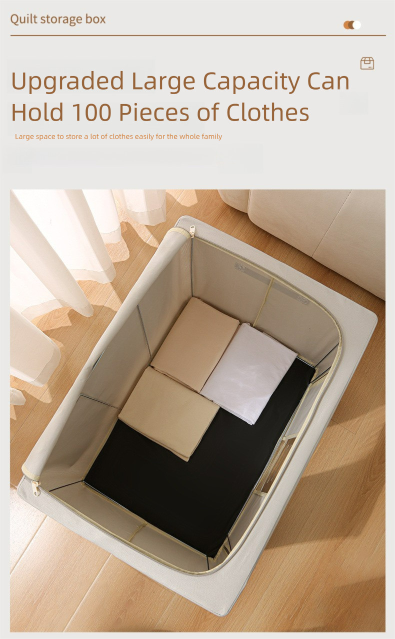 【100L 66L 24L】Storage Box Organizer Foldable Single-Window Large ...