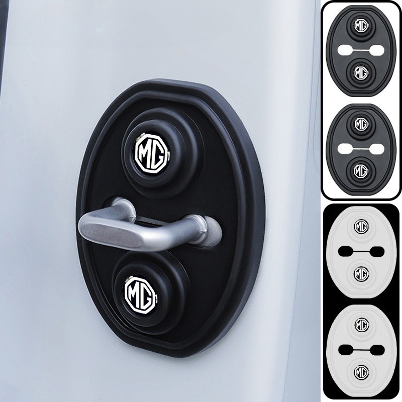 4Pcs MG Car Door Lock Protection Cover Silicone Car Door Lock Anti ...