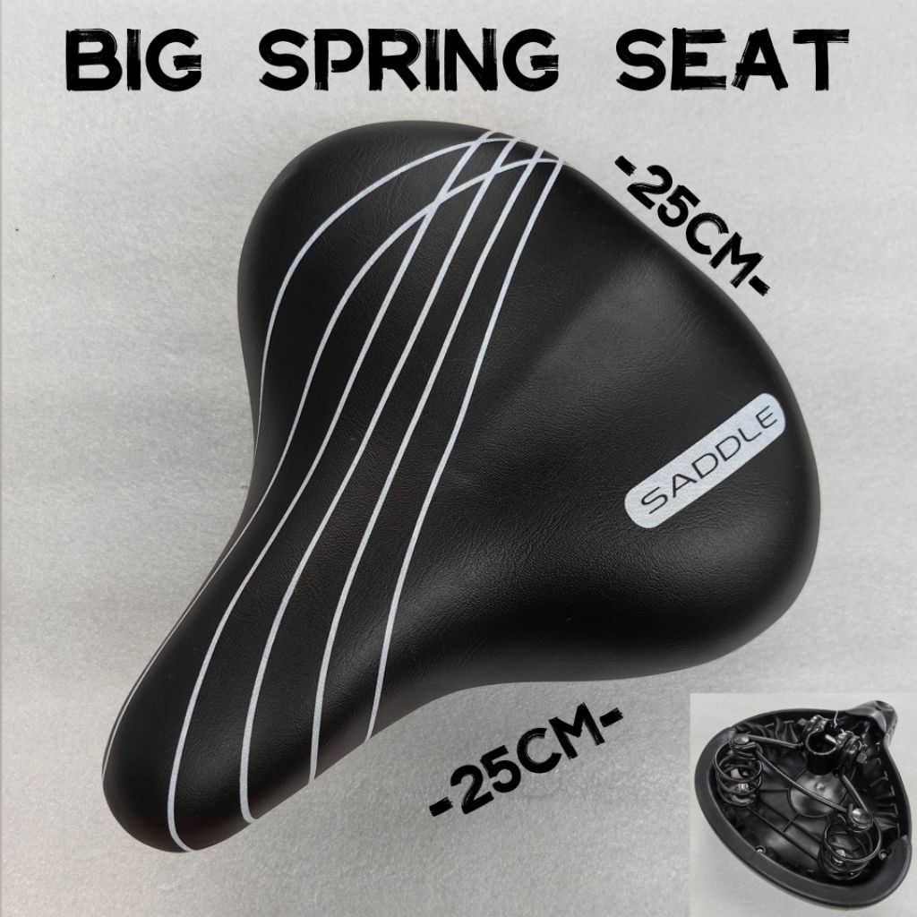 VVM: UNIVERSAL BICYCLE SEAT SADDLE WITH SPRING COLOURED SEAT TEMPAT ...