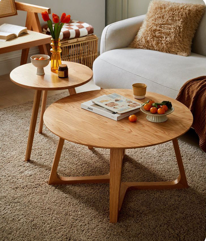 🔥Ready Stock🔥Coffee Table Combination Round Table Simple Side Table ...