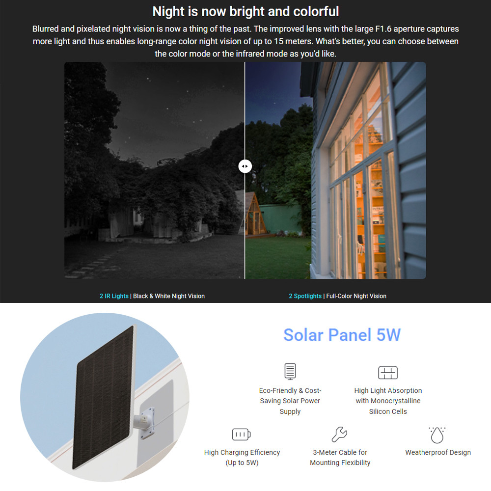 EZVIZ EB3 Kit 3MP 2K AOV Standalone Motion Detection Two Way Talk WiFi ...