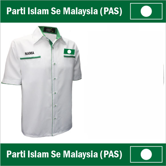 PAS White Baju Kemeja Korporat Parti Islam Se Malaysia PAS Corporate ...
