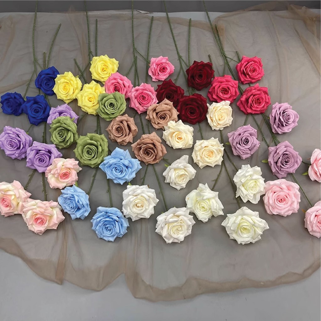 Rose Artificial Flower Fake Flower Bunga Rose Hiasan Meja Bunga Tangan ...