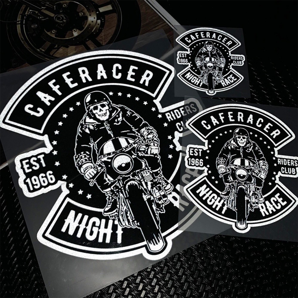 CAFE RACER American Retro Car Stickers Motorcycle Fuel Tank Decorative ...