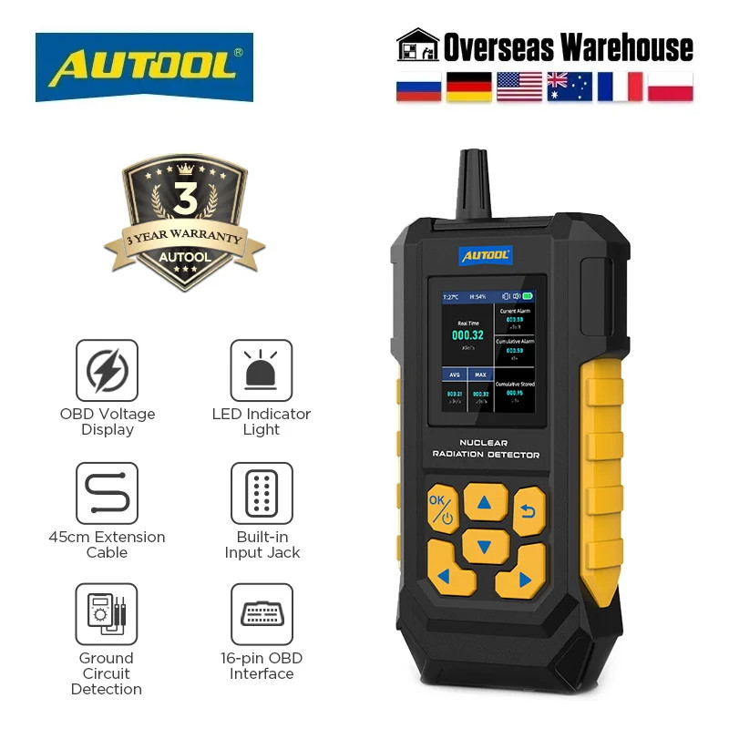 AUTOOL ND300 Nuclear Radiation Detector Geiger Counter Radiation ...