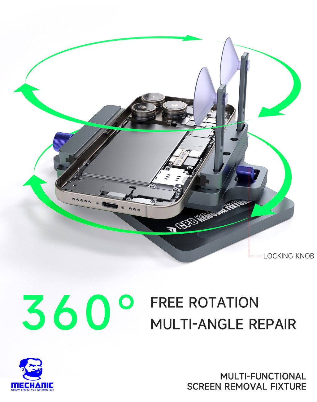 MECHANIC CP8 Multi-Functional Screen Separation Rotating Fixture Screen ...