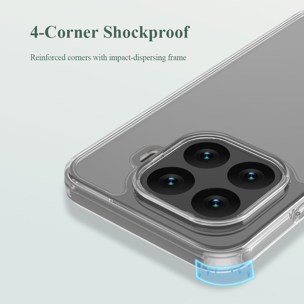 For Xiaomi 15T Pro, 15T Casing ELVEV Rigid PC TPU Bumper Anti-yellow ...