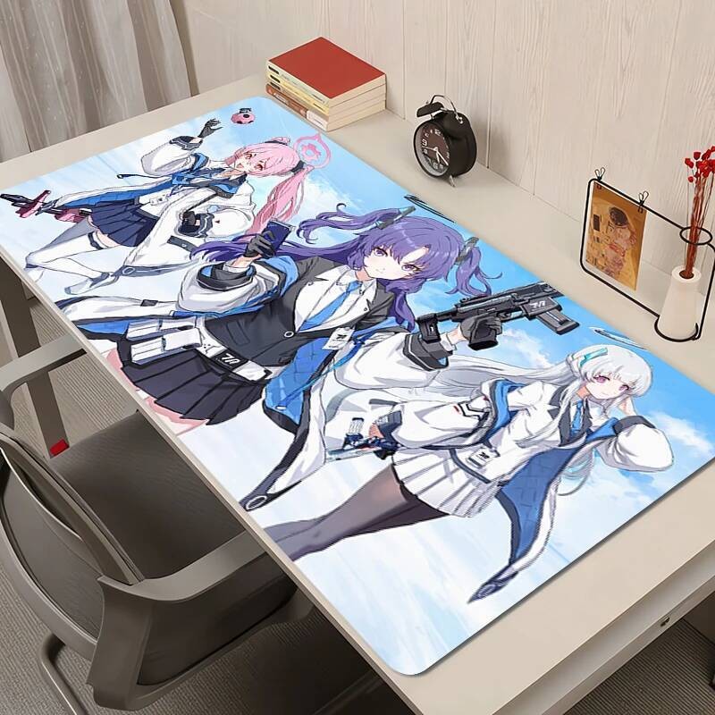 Mouse Pad Laptop Game Blue Archive HD Print Anime Mousepad PC Kawaii ...