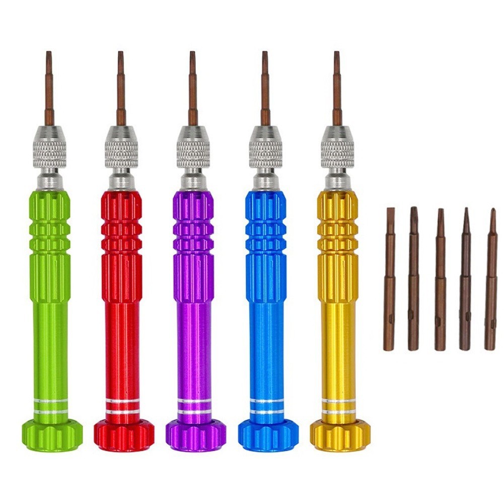 [STAS STOCK] 5 In 1 Screwdriver Screw Cell Repair Kit Mobile Watch ...