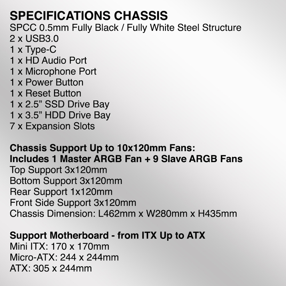 Armaggeddon AQUARON X CURVE GIGA ATX Fish Tank Design Gaming PC Case ...